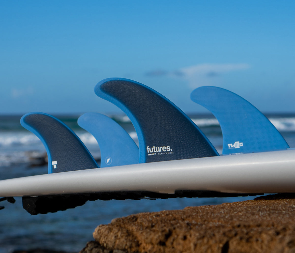 Twiggy Fiberglass Big Wave | 5-Fin | Futures Fins AU