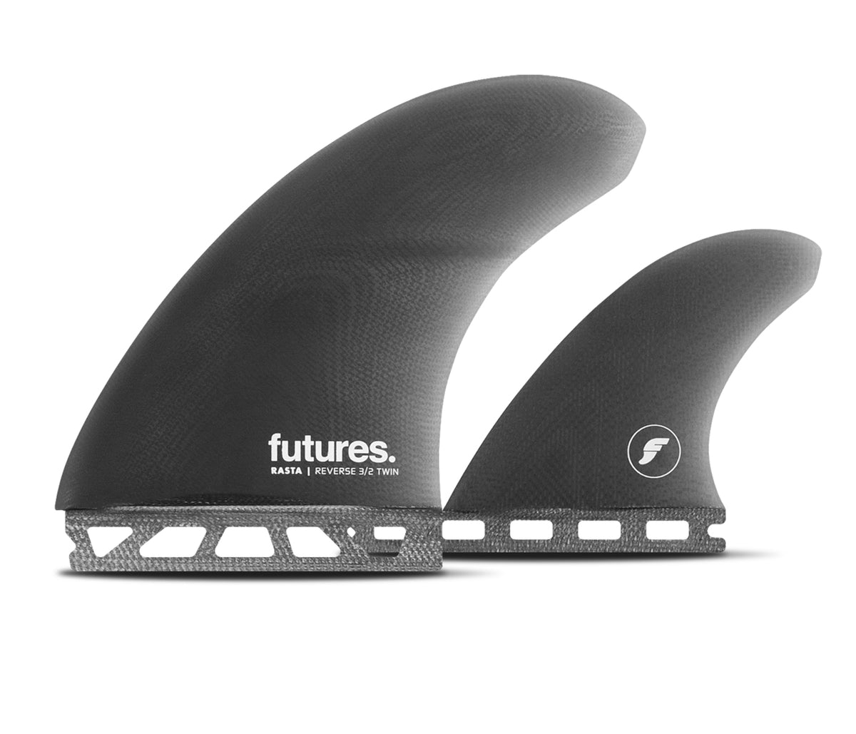 Rasta 3/2 Reverse Fiberglass Twin + 1 | Twin Fins | Futures Fins AU